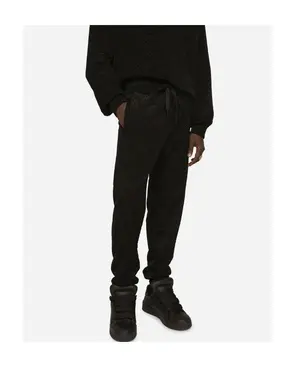 Dolce & Gabbana Dolce Gabbana All-over Logo Flocked Joggers