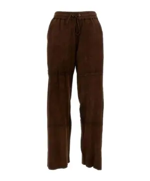 P.a.r.o.s.h Wide Leg Drawstring Pants - Brown