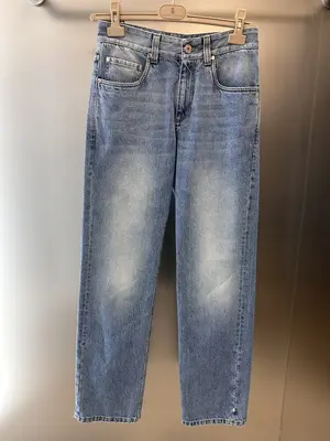 Brunello Cucinelli Belt Loop Jeans - Gray