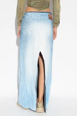 DIESEL® Washed A-line Maxi Skirt