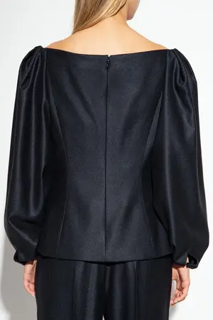 Chloé Off-the-shoulder Bubble Sleeve Top