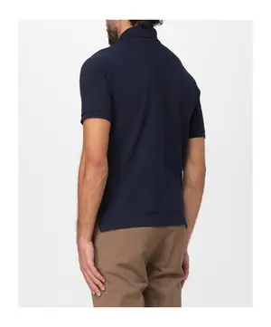 Saint Laurent Cassandre Short-sleeved Polo Shirt - Navy