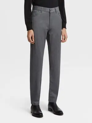 Zegna Washed Roccia Trousers - Black
