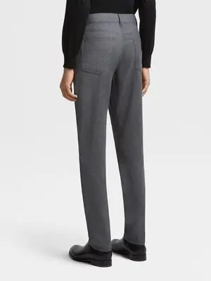 Zegna Washed Roccia Trousers - Black