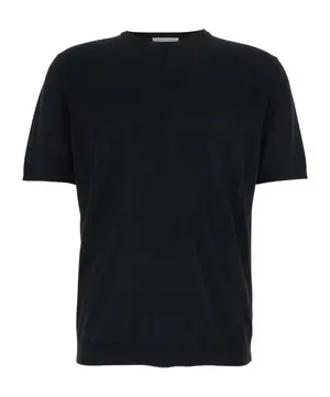 ROBERTO COLLINA Crew Neck Short Sleeve Sweater