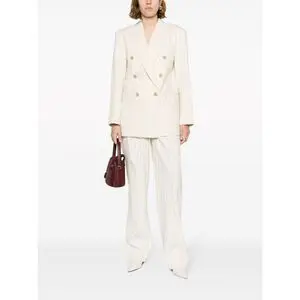 Zimmermann Double Breasted Pinstriped Blazer