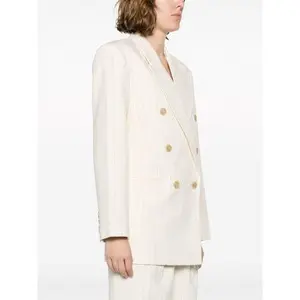 Zimmermann Double Breasted Pinstriped Blazer