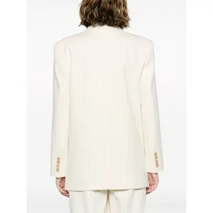 Zimmermann Double Breasted Pinstriped Blazer