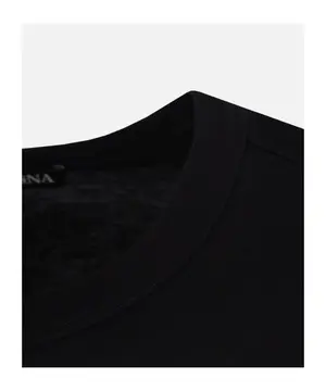 Zegna Logo Embroidered Crewneck T-shirt