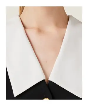 Miu Miu Sleeveless V-neck Button-up Mini Dress - Black