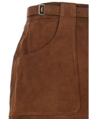 Max Mara Mstennis Belted Midi Skirt