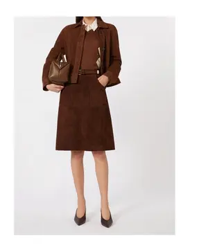 Max Mara Mstennis Belted Midi Skirt