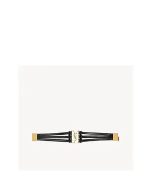 Saint Laurent Monogram Cord Bracelet