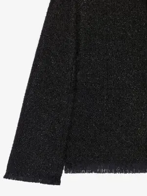 Givenchy Textured Frayed-edge Jacket