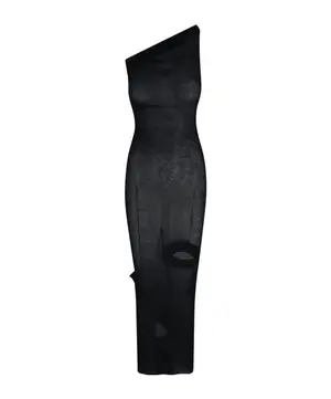 Rick Owens Asymmetric Sleeveless Maxi Dress