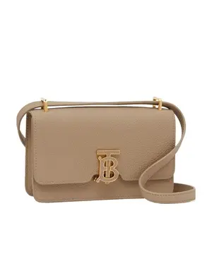 Burberry Mini Tb Shoulder Bag - Brown