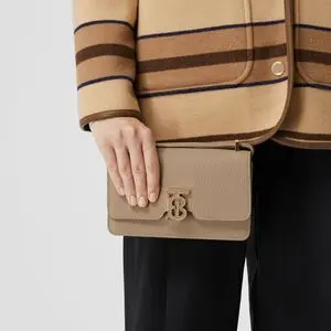 Burberry Mini Tb Shoulder Bag - Brown