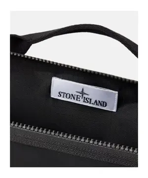 Stone Island Duffle Bag With Adjustable Strap - Black