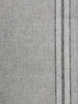 Brunello Cucinelli Striped Fringed Scarf - Gray