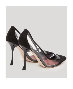 ROGER VIVIER I Love Vivier" Pvc And Suede Pumps - Black