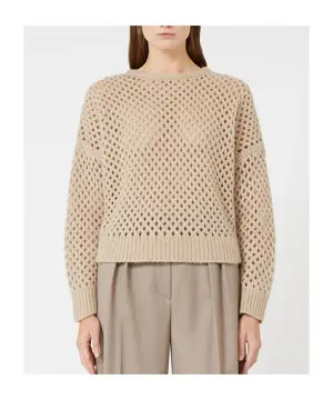 Max Mara Essen Perforated Crewneck Jumper