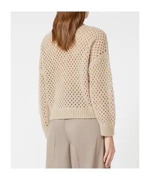 Max Mara Essen Perforated Crewneck Jumper