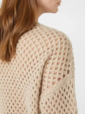 Max Mara Essen Perforated Crewneck Jumper