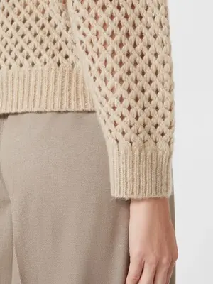 Max Mara Essen Perforated Crewneck Jumper