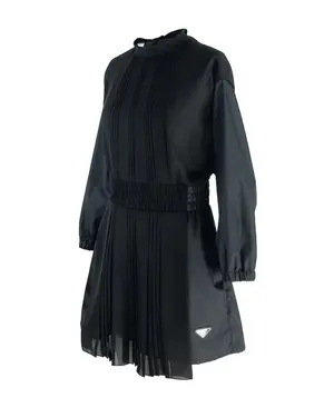 Prada Self-fastening Collar Dress