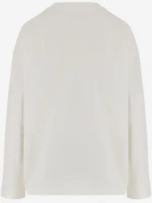 JIL SANDER Crewneck Long Sleeve T-shirt With Logo