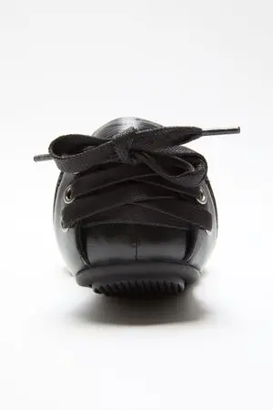 Acne Studios Leather Lace-up Ballerina Flats