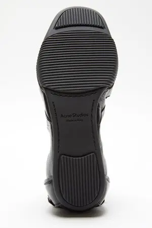 Acne Studios Leather Lace-up Ballerina Flats