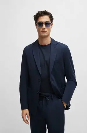 Hugo Boss Single-breasted Blazer - Black