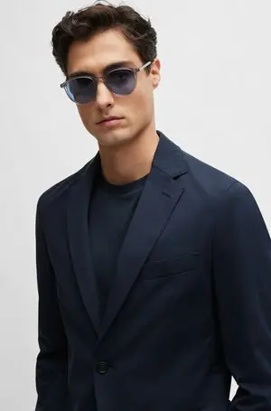 Hugo Boss Single-breasted Blazer - Black