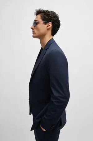 Hugo Boss Single-breasted Blazer - Black