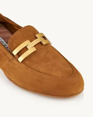 AQUAZZURA Brandi Loafers - Brandy Brown