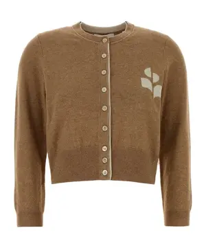 Isabel Marant Étoile Lona Crewneck Cardigan With Logo Detail - No