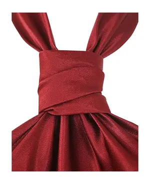 ANN DEMEULEMEESTER Sleeveless High Neck Maxi Dress