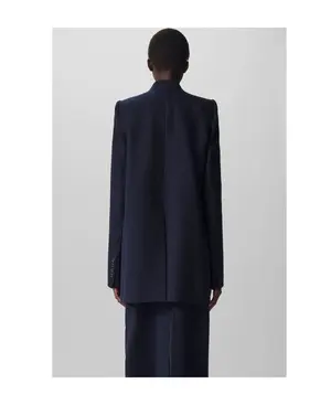 ANN DEMEULEMEESTER Wool V-neck Suit Coat