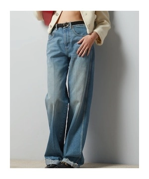 Gucci Wide Leg Frayed Hem Jeans