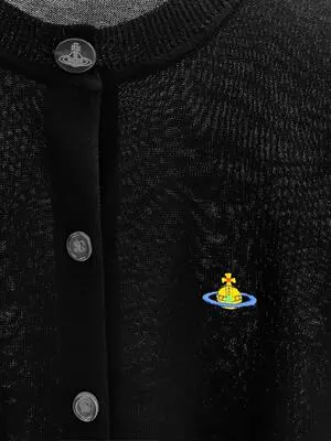 VIVIENNE WESTWOOD Logo Embroidered Buttoned Cardigan