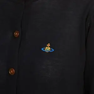 VIVIENNE WESTWOOD Logo Embroidered Buttoned Cardigan
