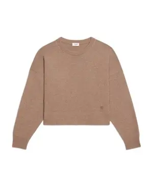 Celine Long-sleeved Round Neck Sweater With Triomphe Embroidery - No