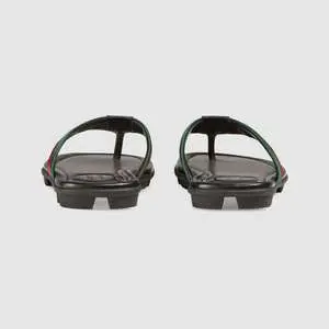 Gucci Thong Sandals With Web Detailing