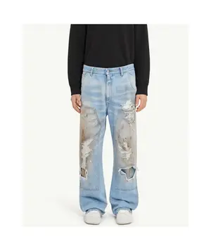 MAISON MARGIELA Distressed Straight-leg Jeans