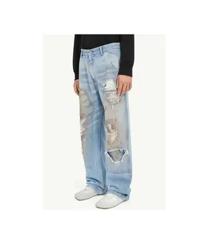MAISON MARGIELA Distressed Straight-leg Jeans