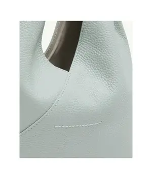 MAISON MARGIELA 6" Numeric Signature Convertible Top Handle Bag - Grey