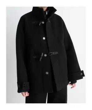 LEMAIRE Duffle Coat - Black