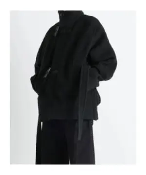 LEMAIRE Duffle Coat - Black