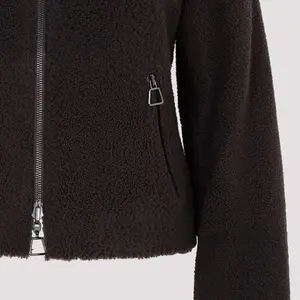 Akris Shearling-collar Leather Jacket